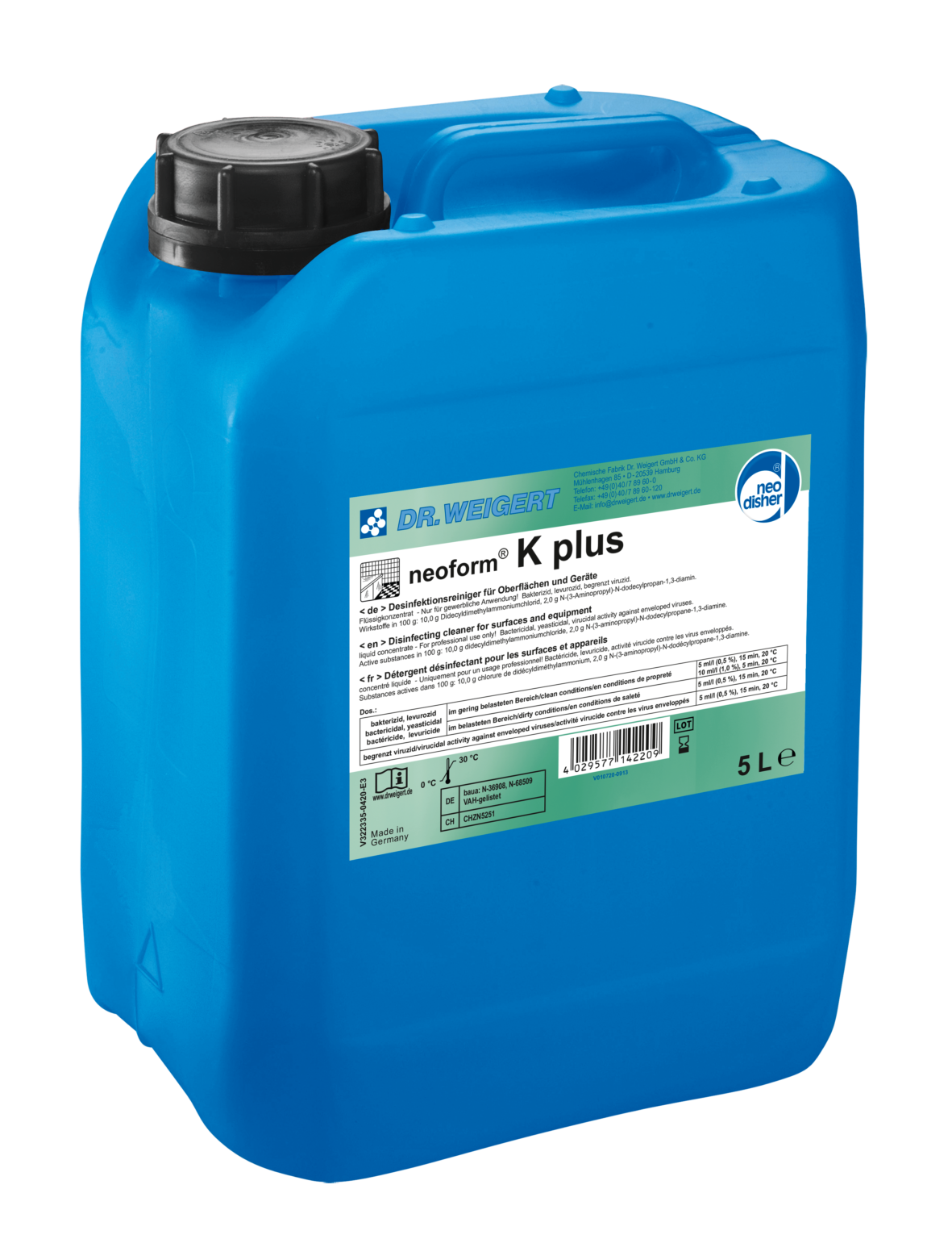 neoform® K plus – płynny koncentrat do ręcznego mycia i dezynfekcji masek oddechowych i innych ...